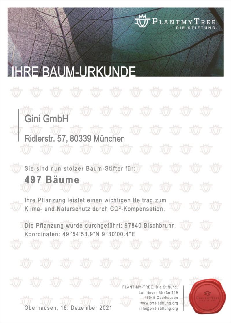 Gini donates 497 trees after registering more than 49 million photo ...